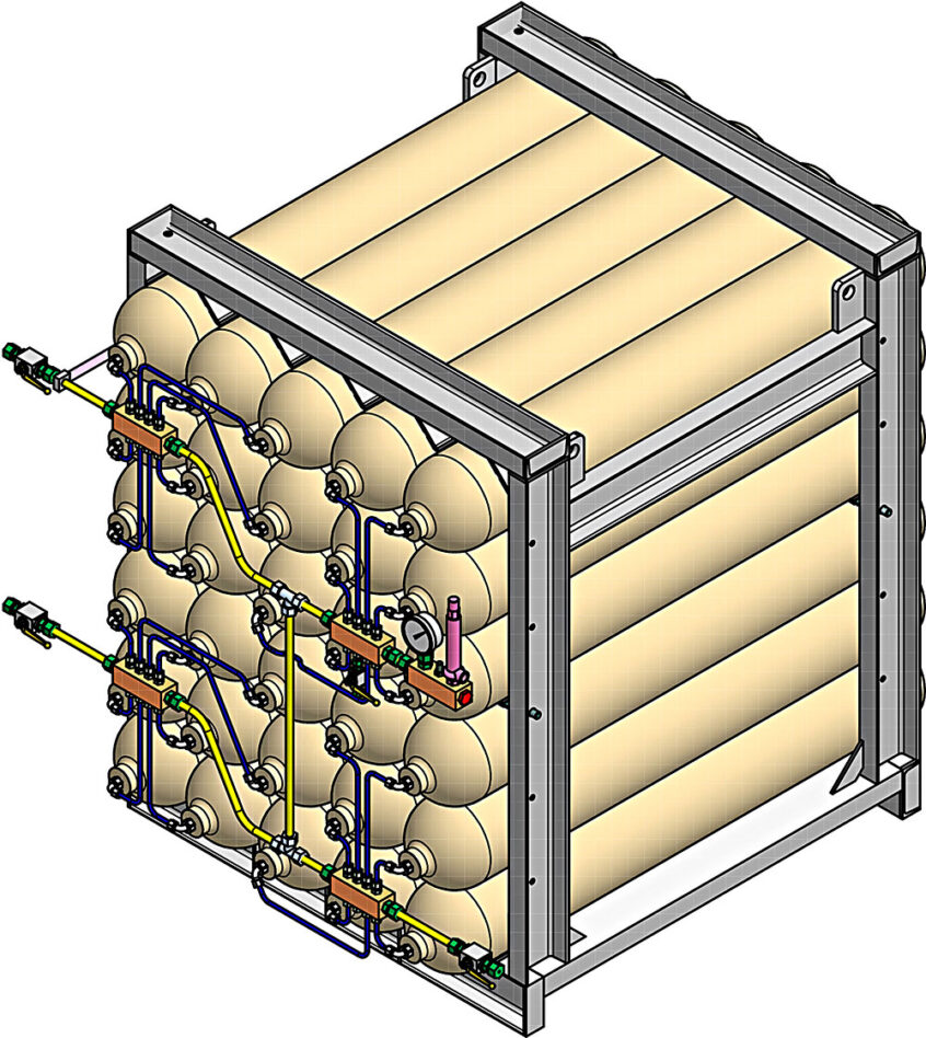 Storage Cylinders Lift Racks High Pressure Tanks - SeaComAir